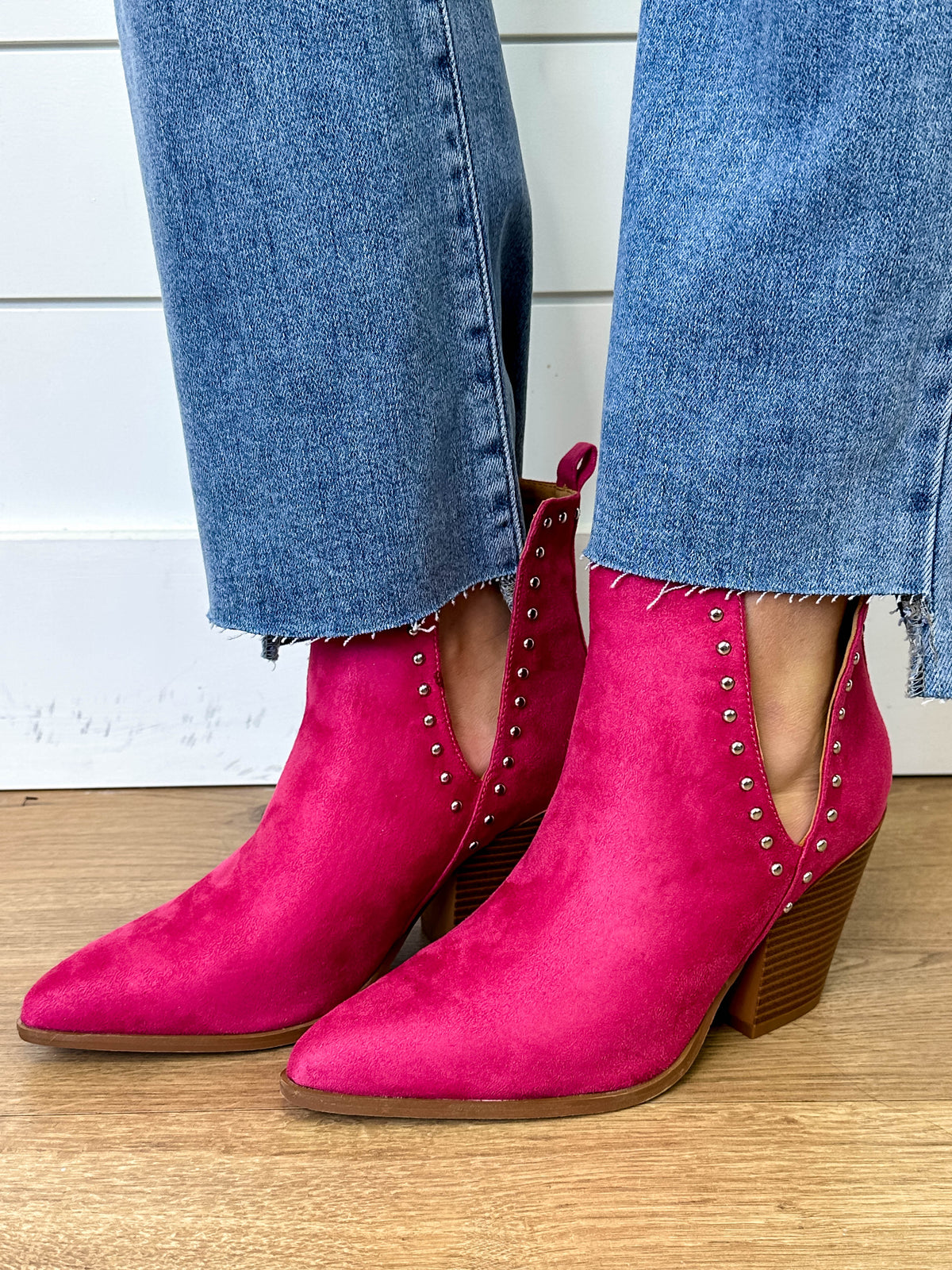 The Ivy Booties in Hot Pink — Gaudie and Company